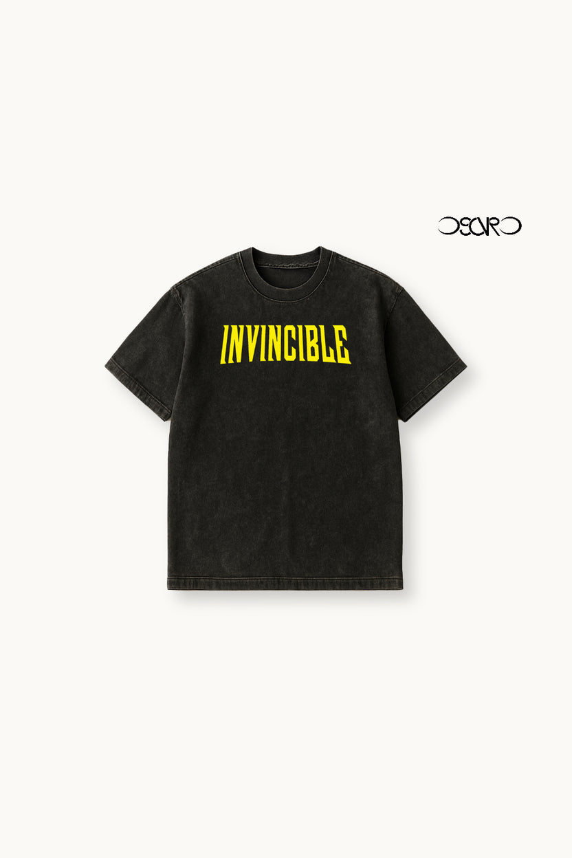Invincible Mark Acid Washed Oversized Tee – DSCVRD